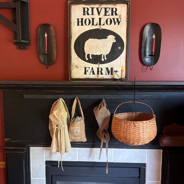 Primitive, Colonial, Early American, Wooden Tavern Sign - Etsy