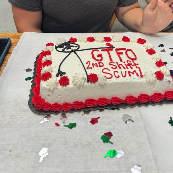 Later Traitor Party Banner for the Quitting or Going Away Office ...