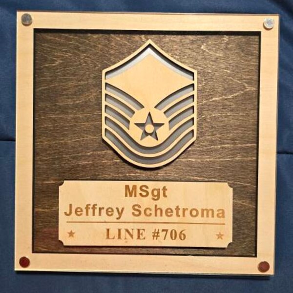 Air Force Promotion Gift Plaque, Military Promotion Gift for Officer or ...