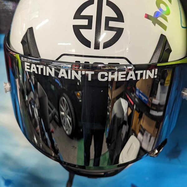 Custom Vinyl Decal for Motorcycle Helmet / Visor Strip / Racing Sticker ...