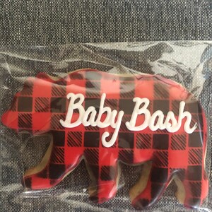 Wild One Cookies, Buffalo Plaid Cookies, Bear Cookies - Etsy