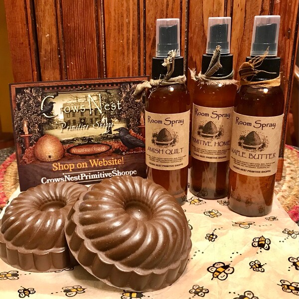 Primitive Scented Room Spray- 4oz or 8oz Your Choice of Fragrance Scent ...