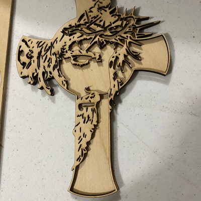 Jesus and Cross Laser Cut File. Vector File for Laser Cutting. - Etsy