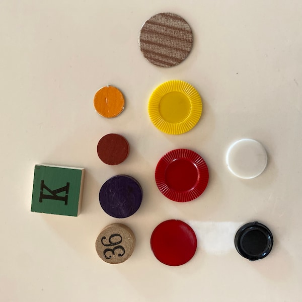 Antique Vintage and New Wooden Game Markers 12PCS No63 - Etsy