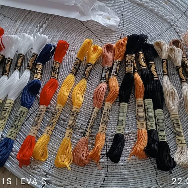 DMC Floss Labels / Stickers for Embroidery Bobbins - Etsy