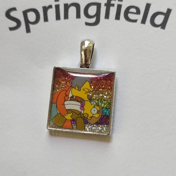 Simpsons Nuts and Gum Hologram Pendant Keychain From Lisa Vs. Malibu ...