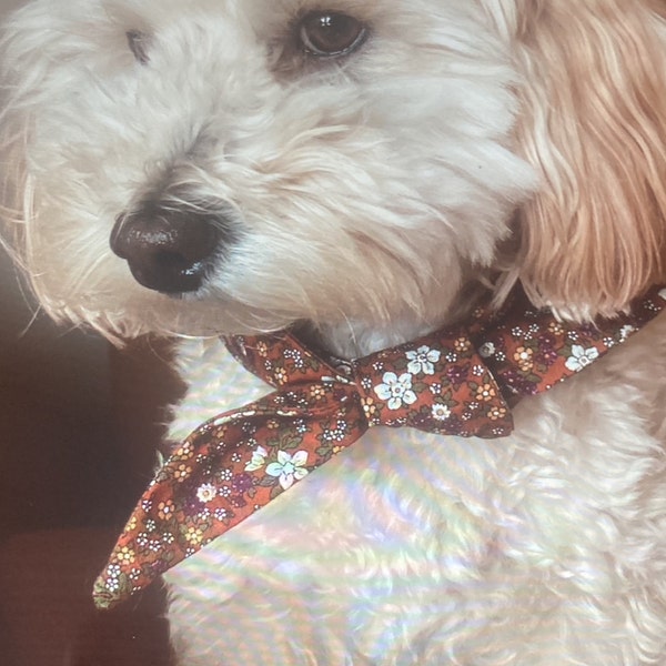 Yellow and Gray Check Dog Bandana - Cute Spring Necktie for Puppys ...