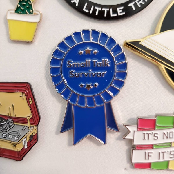 Introvert Enamel Pin Small Talk Survivor Lapel Pin Introvert Lapel Pins ... Introvert Enamel Pin Small Talk Survivor Lapel Pin Introvert Lapel Pins ...