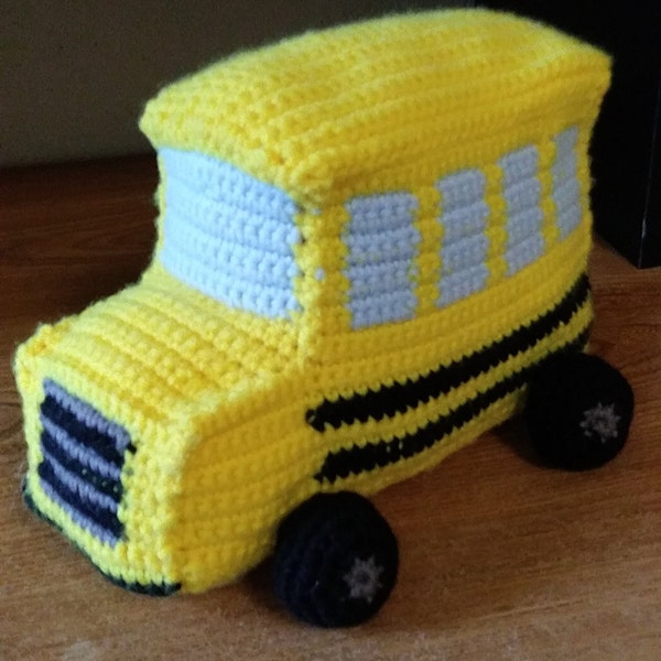 School Bus Crochet PATTERN - Etsy