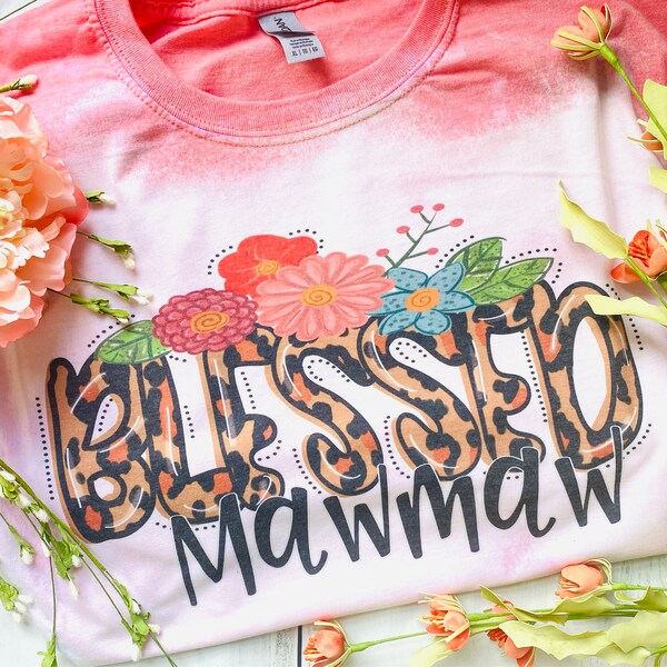 Blessed Mawmaw PNG File, Transparent PNG File for Sublimation, Mothers Day PNG, Sublimation ...