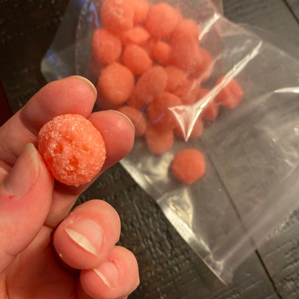 Peach Hard Candy Drops 4.5 Ounces - Etsy