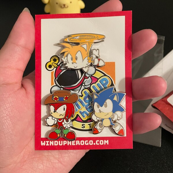 Sonic the Hedgehog Enamel Pin Set - Etsy