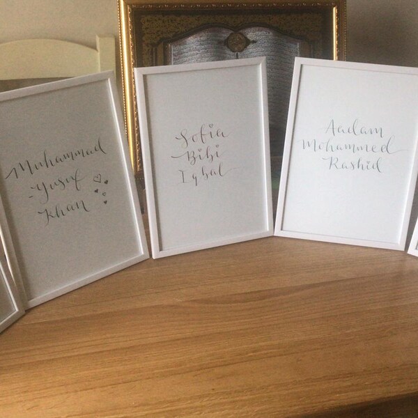 Handmade Sympathy Card - Gold Calligraphy on Watercolor Wreath ...