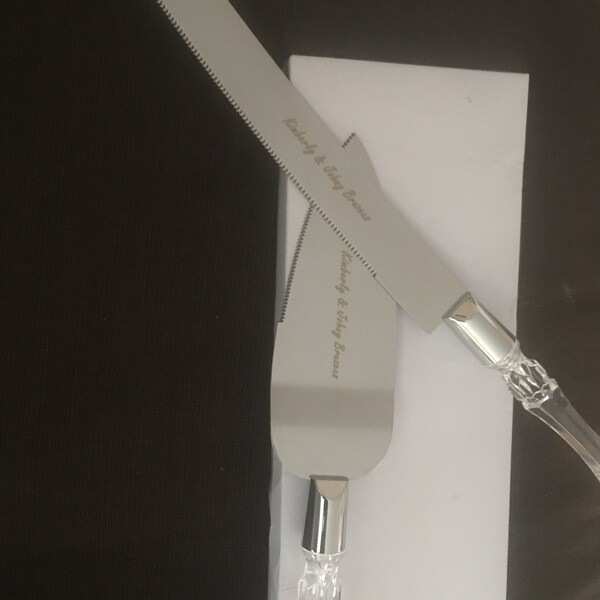 Cake Cutter Wedding Cake Server Set Custom Cake Cutting Set Which ...