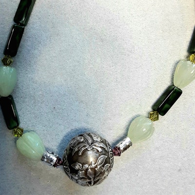Rare Vintage Chinese Hediao Peach Pit Full Mala 18 Beads, Peach Pit ...