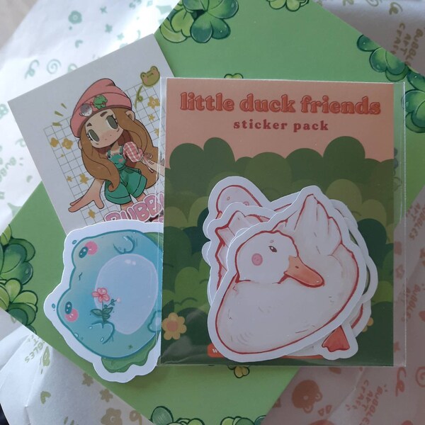 Duck Friends Sticker Pack | Duck Sticker | Matte Stickers | Laptop ...