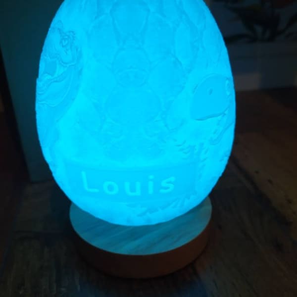 Unique 3D Printed Bedside Lamp - Modern Art Deco Table Lamp, Cool and ...