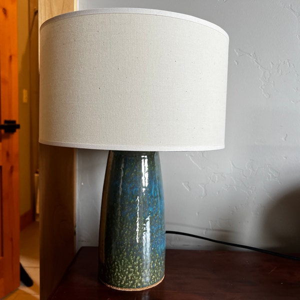 Farol - Handmade Ceramic Drip Glazed Table Lamp Debarro De Barro - Etsy