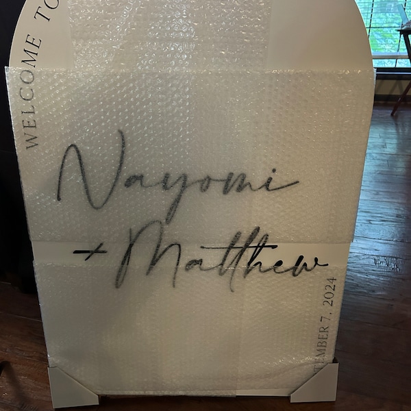 Wedding Sign Base Acrylic Sign Stand Event Sign Base Stand Welcome Sign ...