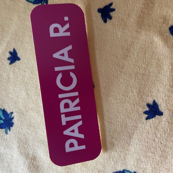 Custom Engraved Name Tag Name Badges - Personalized Identification With ...