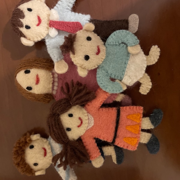 Finger Family Finger Puppets (daddy Finger, Mummy Finger, Brother ...