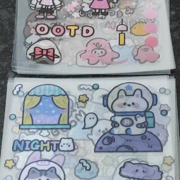 Cute Sticker Sheets - Mystery Sticker Sheet Bundle - Kawaii Cute ...