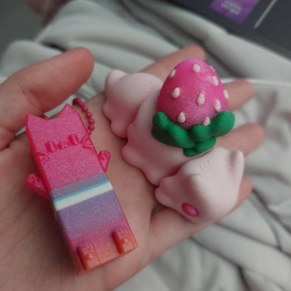 3D Printed Mini Flexi Animal Fidget | 3D Printed Fidget Collectible ...