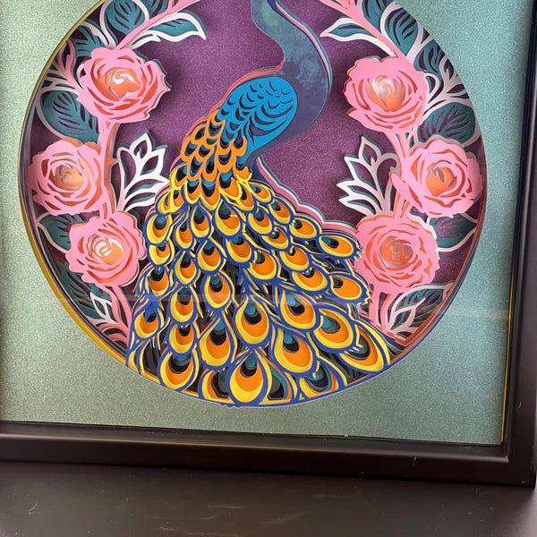 Mountain Landscape Shadow Box SVG Template, 3D SVG Shadowbox, DIY Cabin ...