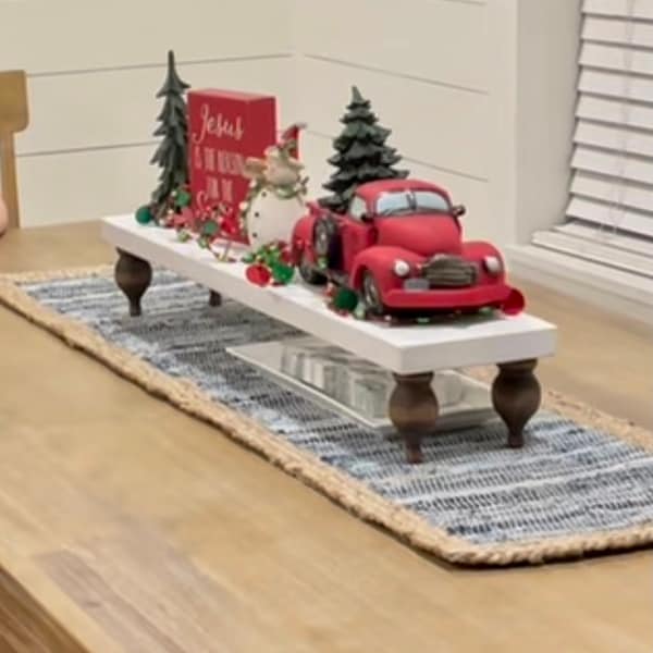 Large Farmhouse Tabletop Pedestal Riser - Etsy