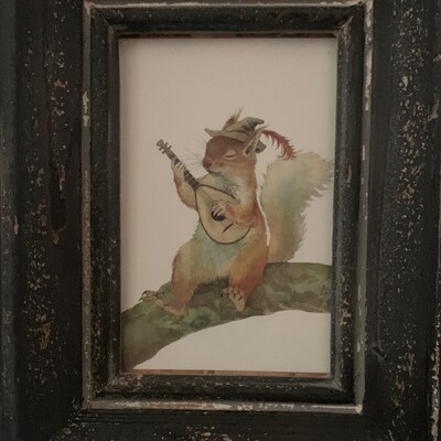 Red Squirrel Bard Print - Etsy