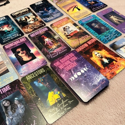 Purple Divine Love Oracle 100 Cards - Etsy