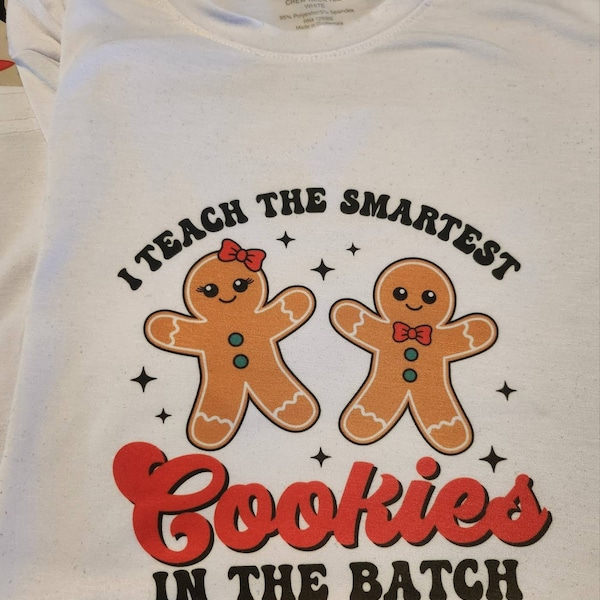 I Teach the Smartest Cookies Svg, Christmas Svg, Retro Gingerbread Png ...