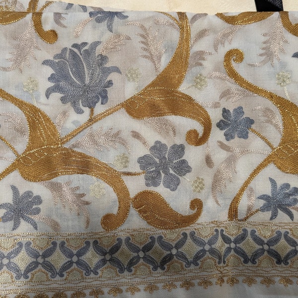 Muhgal Darbar Design With Gold Thread, Wedding Gift, Kani Work ...