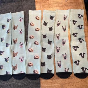 Custom Pet Socks, Put Your Cute Dog on Socks, Dog Lovers Gift, Funny ...