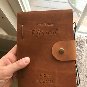 Retro Style Guest Book Rustic Leather Guest Book wedding - Etsy