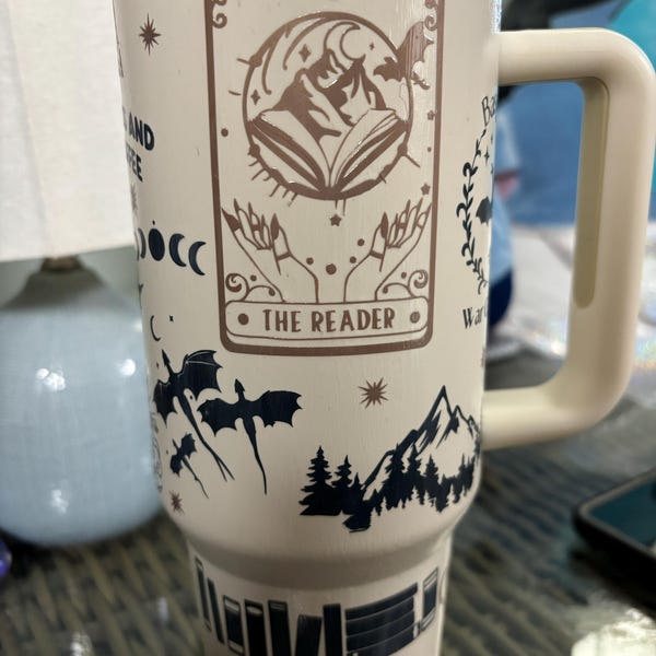 The Reader Tarot Card Svg / Book Svg / Fantasy Reader Tarot Svg ...