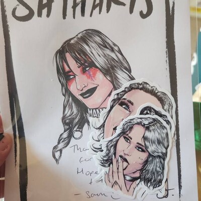 Rhea Ripley Collage A4 Art Print - Etsy