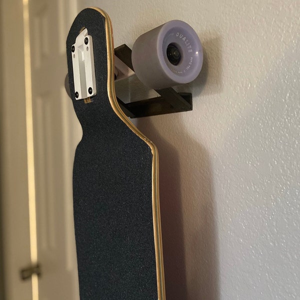 Wall Mount Long Board Rack - Hanging Wall Mount for Single Longboard ...