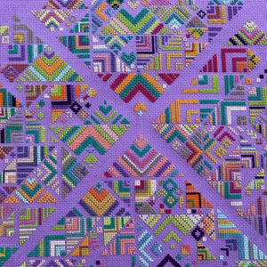 Set of 3 Geometric Design, Cross Stitch Pattern, Modern Cross Stitch ...