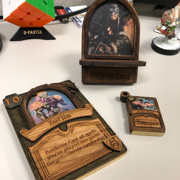 Custom Wooden Hearthstone Cards - Etsy