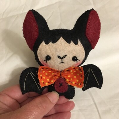 Baby Bat Pattern-pdf File-halloween Ornament-felt Ornament-diy-instant ...
