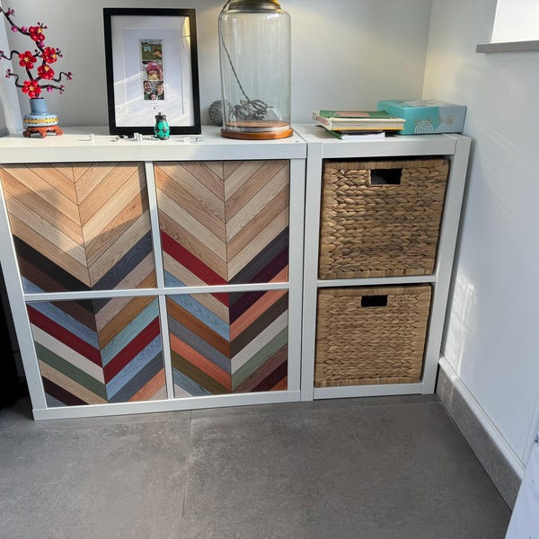 Ikea Kallax Expedit Decal \ Colorful Wooden Parquet \ Rack Sticker ...