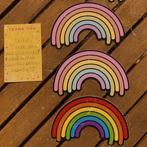 Pastel Rainbow, Vinyl Laptop Stickers, a Great Gift for Any Rainbow ...