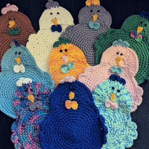 Crochet Pattern for the Swanky Chicken Trivet Potholder PDF | Etsy