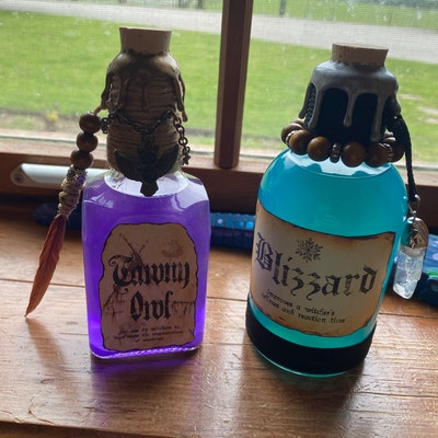 Final Fantasy Inspired HOLY WATER Potion Bottle With Magical Swirling ...