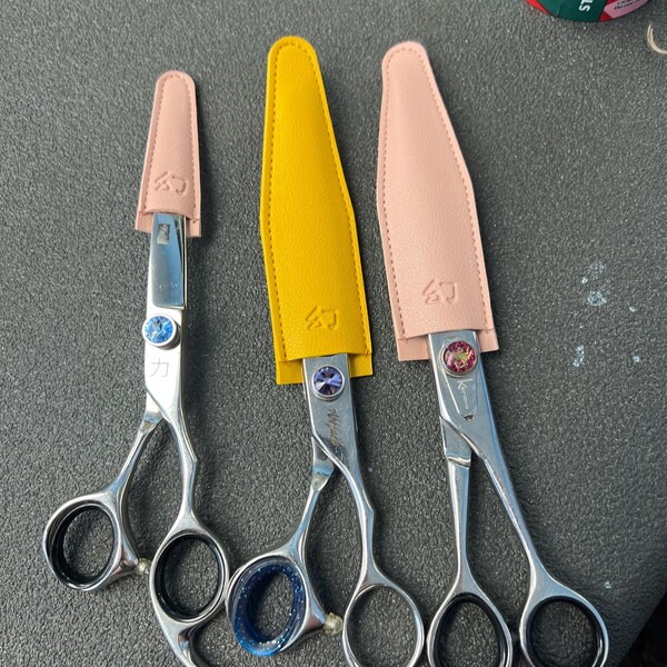 Barber Gift Hair Scissors Case Hairstylist Genuine Leather Sheath ...
