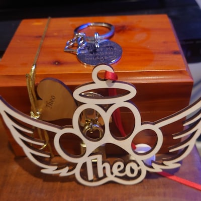 Fire Fighter Helmet Shield Engraved Wood Christmas Ornament ...