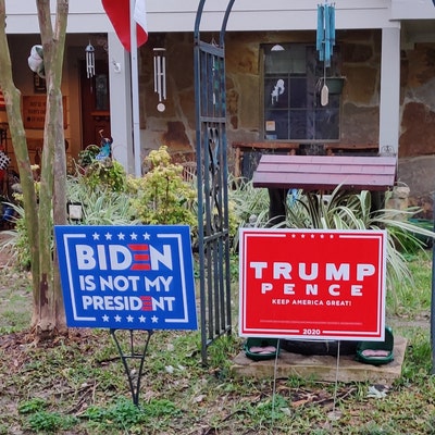 Biden for Prison YARD SIGN 18in X 24in Double Sided & Frame Sleepy Joe ...