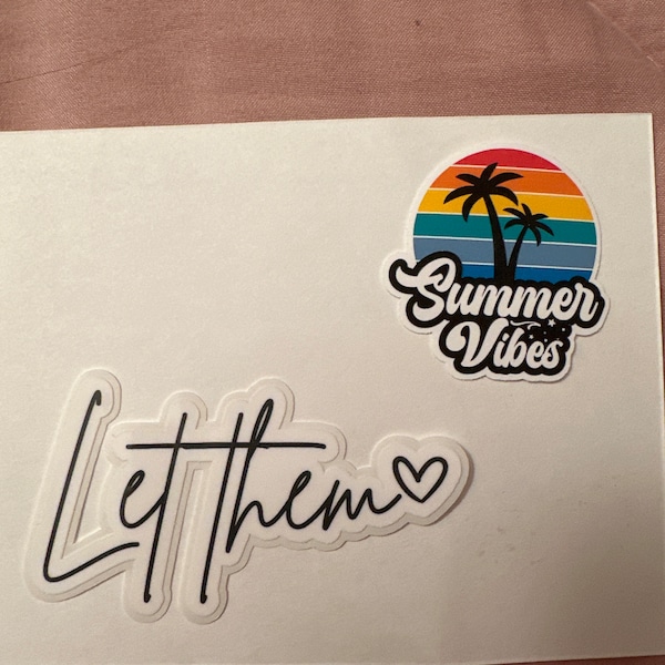 Let Them Sticker, Mental Health Sticker, Self Care, Self Love - Etsy