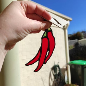 Suncatcher 3 Little Mushrooms, Window Hanging Glass, Fruit, Nature ...